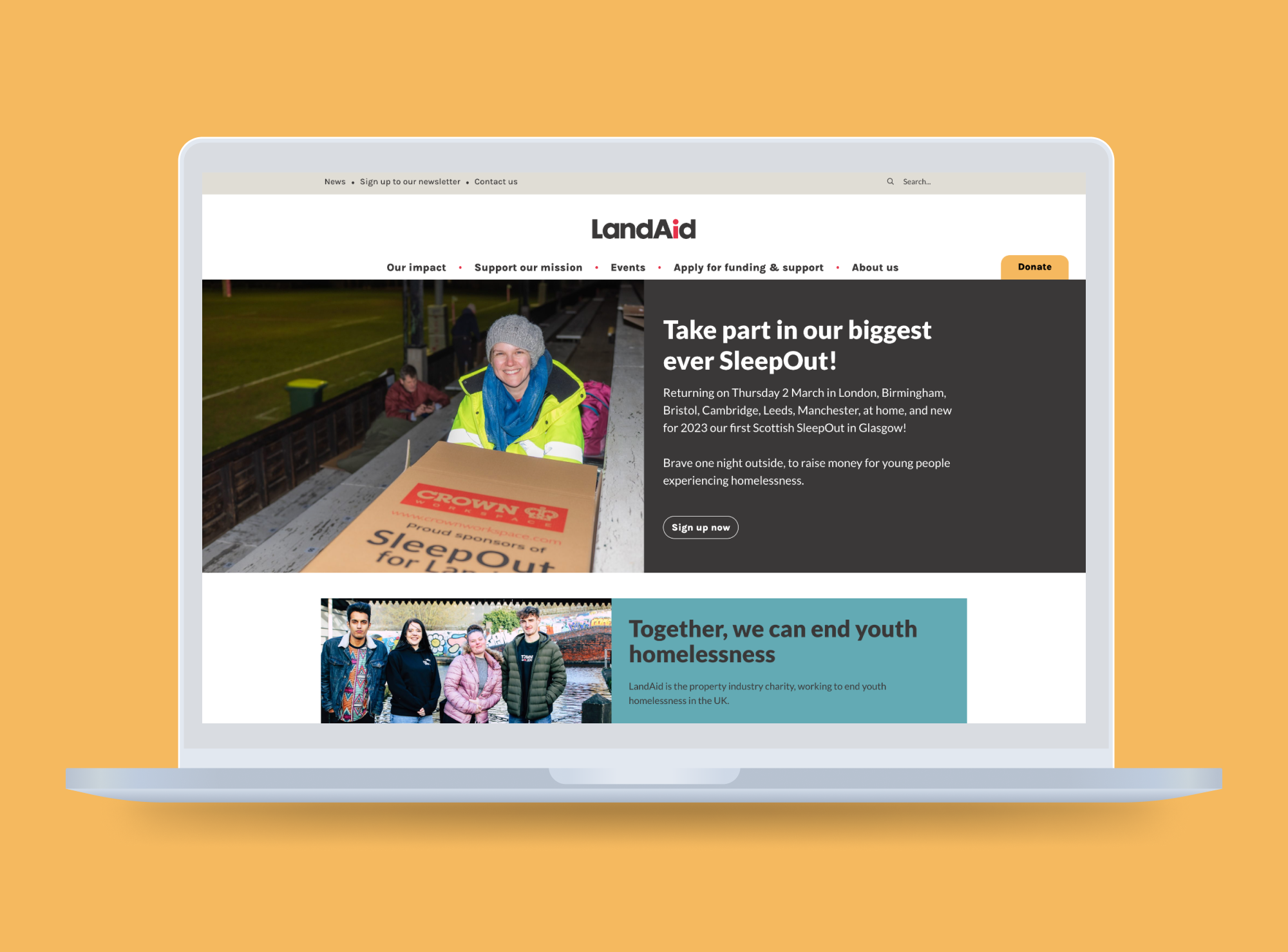 LIVE: An impactful and effective website for LandAid